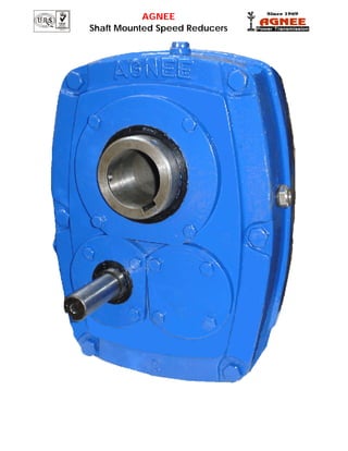 Agnee shaft mounted speed reducer catalogue | PDF