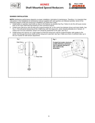 Agnee shaft mounted speed reducer catalogue | PDF