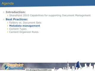 Organizing Documents in SharePoint 2010 | PPT