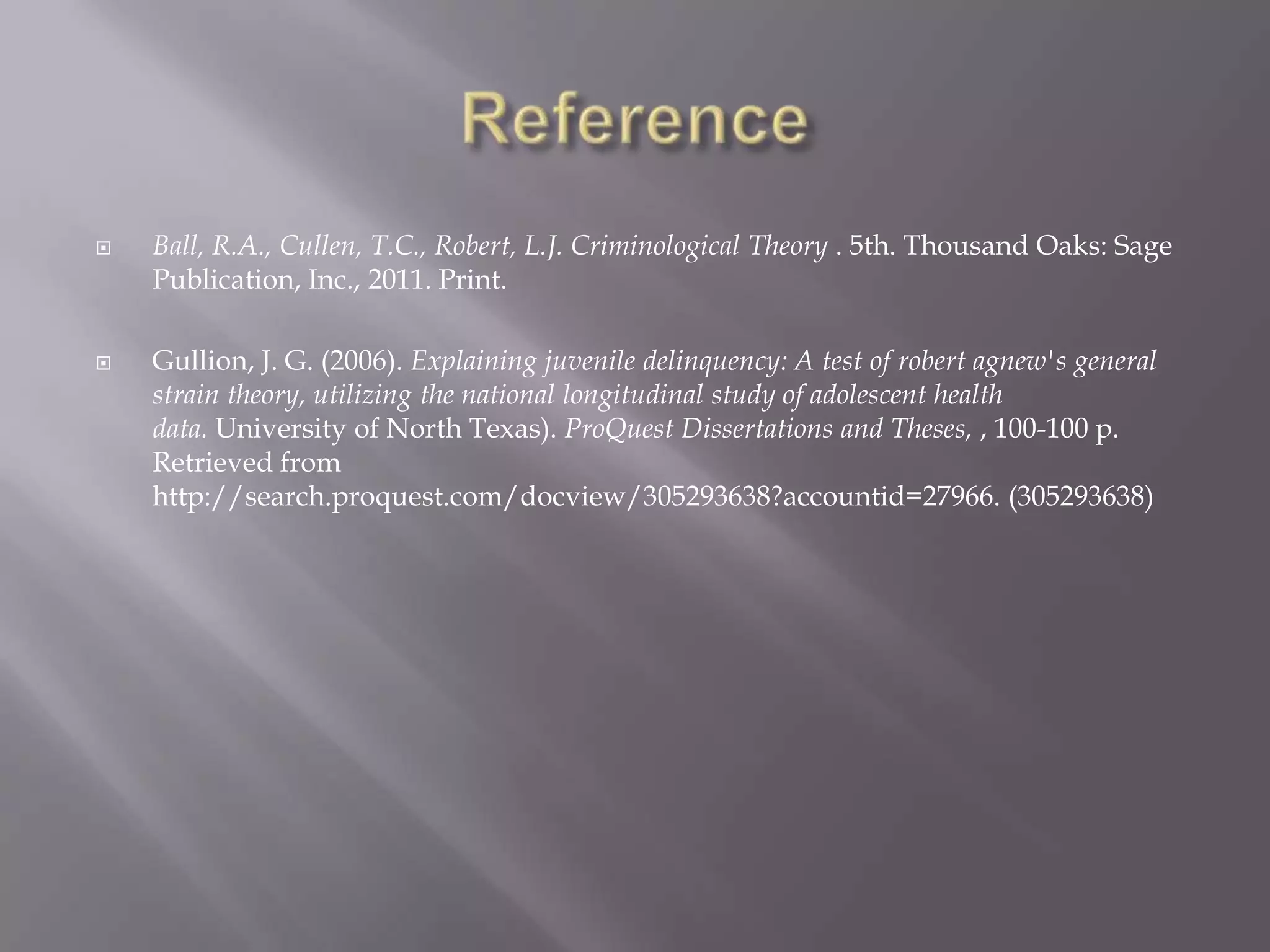 Agnew’s general strain theory | PPTX