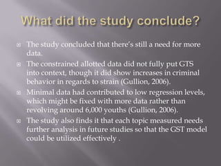Agnew’s general strain theory | PPTX