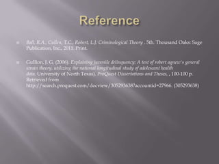 Agnew’s general strain theory | PPTX