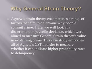 Agnew’s general strain theory | PPTX