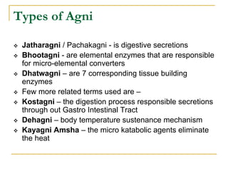 Chikitsa Interpretation of Agni | PDF