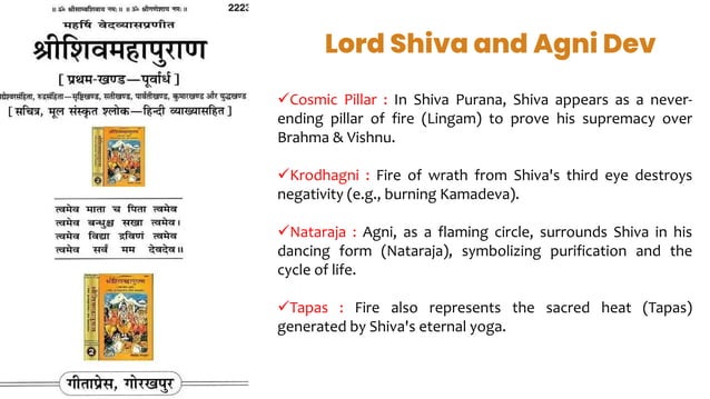 Protector & Destroyer: Agni Dev (The Hindu God of Fire) | PPT
