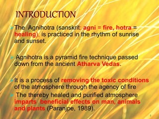 Agnihotra farming | PPTX