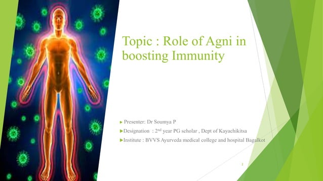 Role of agni in boosting immunity | PPT
