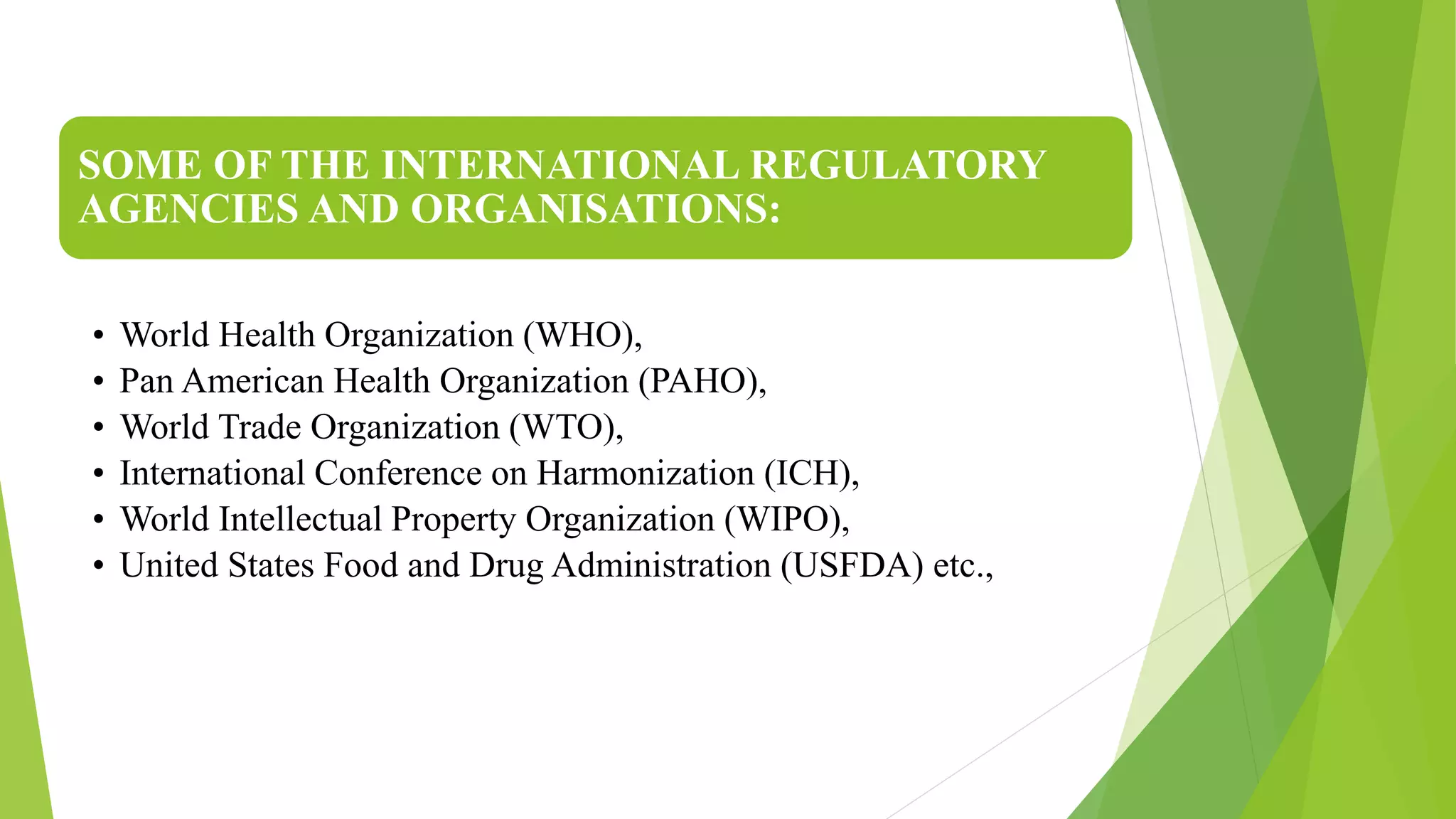 OVERVIEW OF DRUG REGULATORY AGENCIES IN INDIA, USA, EUROPE AND JAPAN | PPTX