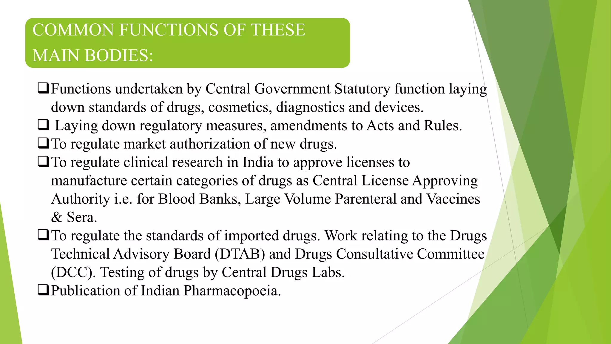 OVERVIEW OF DRUG REGULATORY AGENCIES IN INDIA, USA, EUROPE AND JAPAN | PPTX