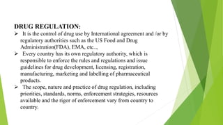 OVERVIEW OF DRUG REGULATORY AGENCIES IN INDIA, USA, EUROPE AND JAPAN | PPTX