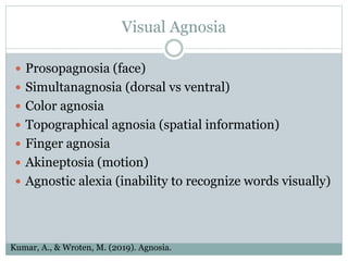 Agnosia | PPTX