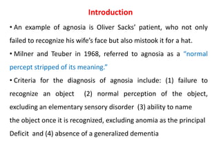Agnosia ppt | PPTX