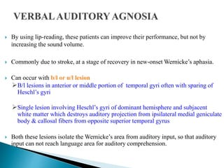 Auditory Agnosia