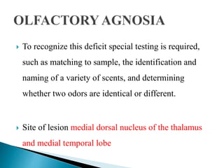 Olfactory Agnosia