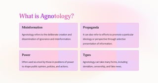 Agnotology | PDF