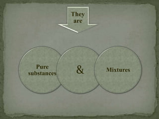 Presentation on pure substances and mixtures | PPT