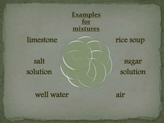 Presentation on pure substances and mixtures | PPTX