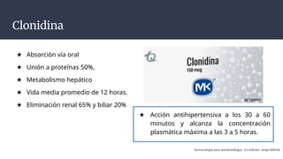 MEDICAMENTOS AGONISTAS ALFA 2, INTRAVENOSOS | PPTX
