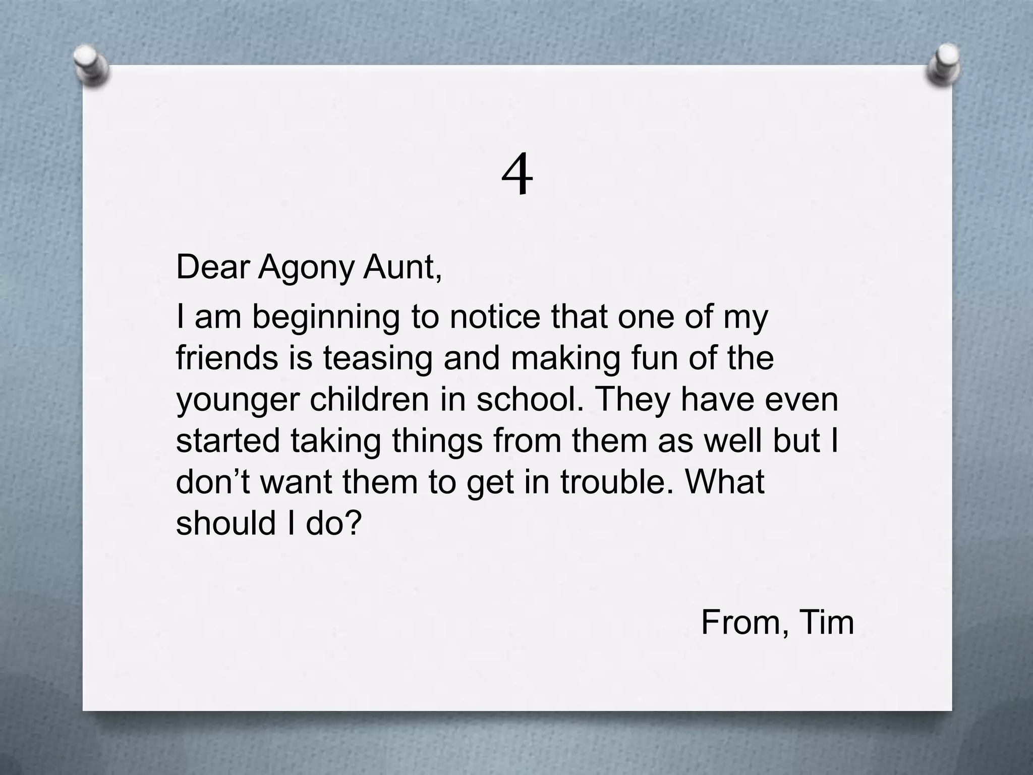 Agony Aunt PSHE activity | PPTX