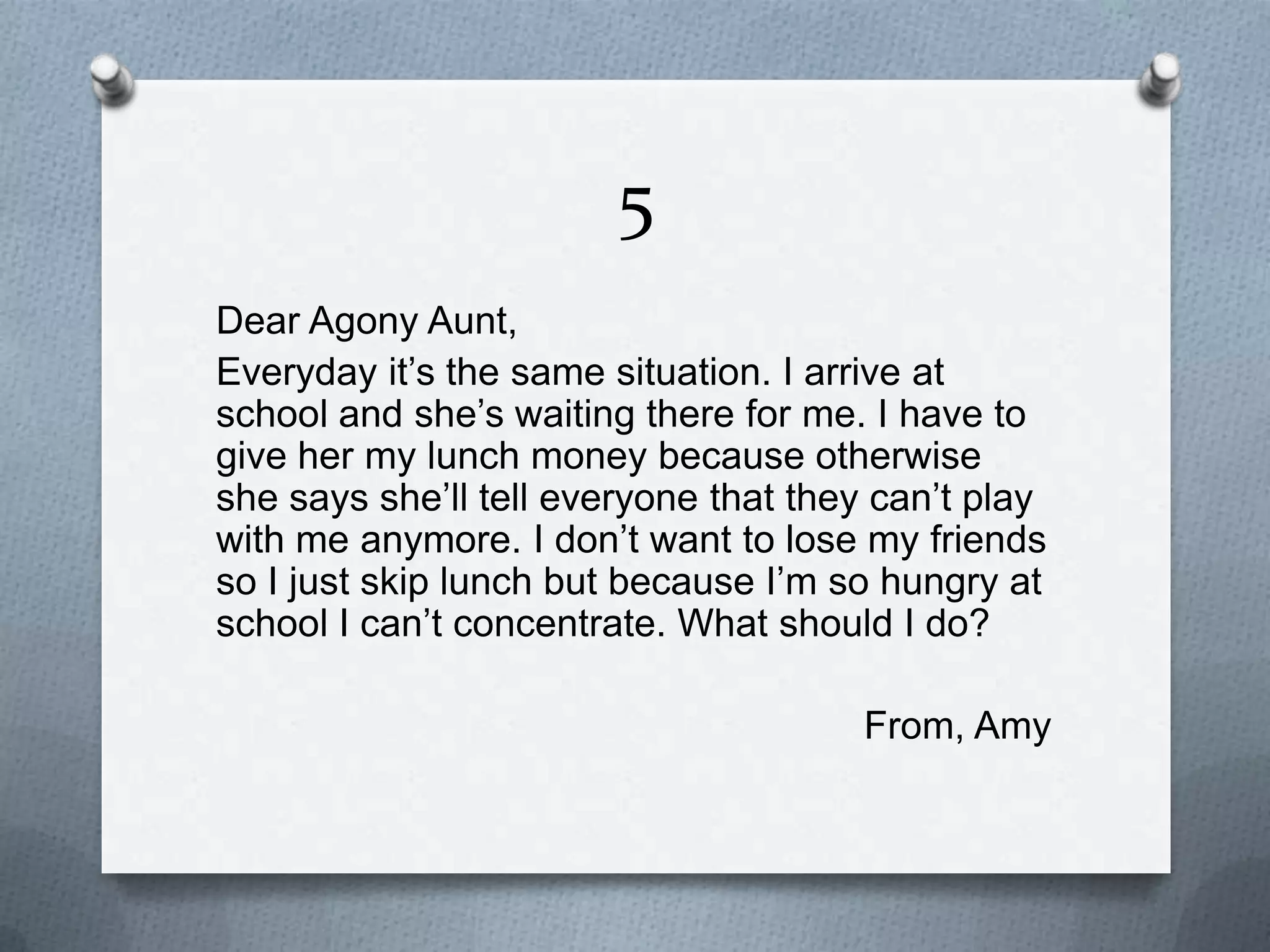 Agony Aunt PSHE activity | PPTX