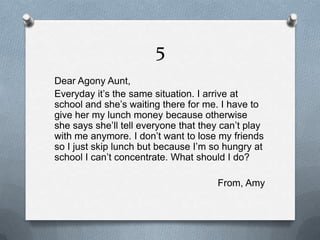 Agony Aunt PSHE activity | PPTX