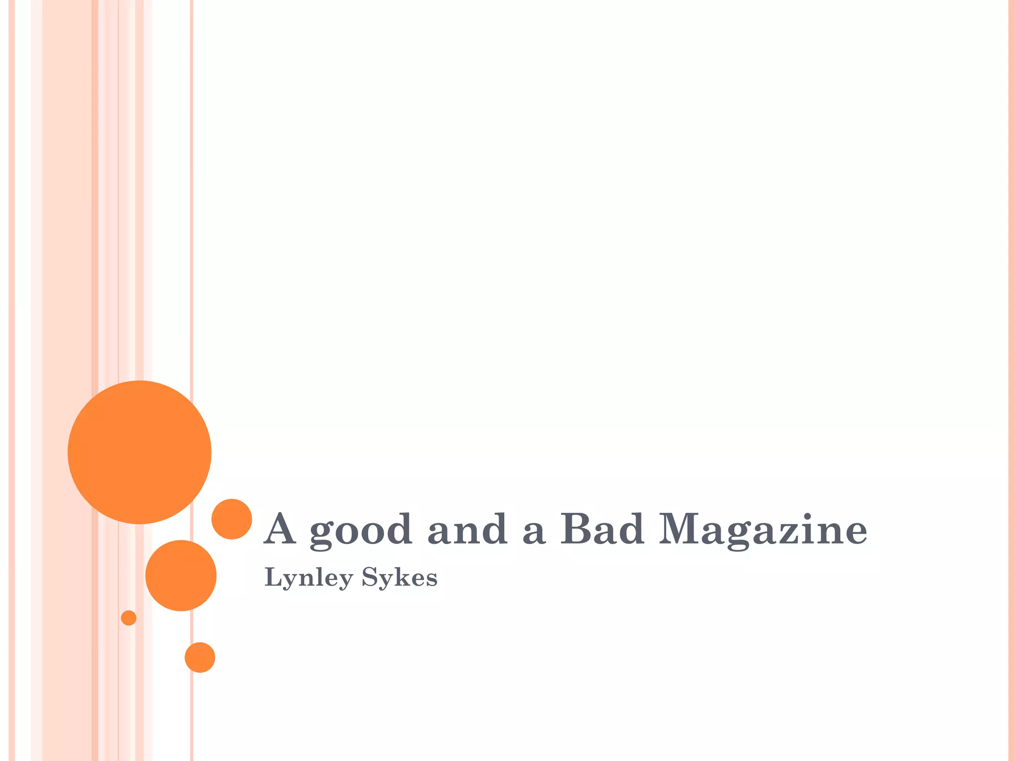 Good and Bad Magazine | ODP | Desktop Publishing | Computer Software ...