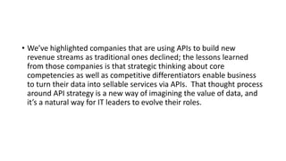 A good api strategy can help turn your | PPTX