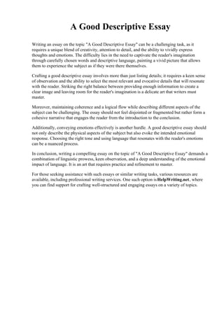 A Good Descriptive Essay.pdf