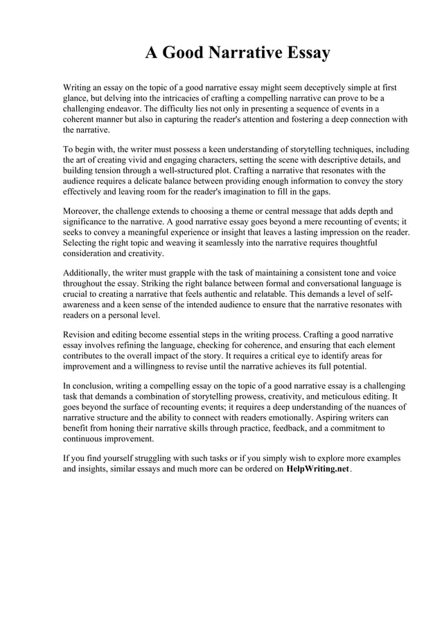 A Good Narrative Essay.pdf