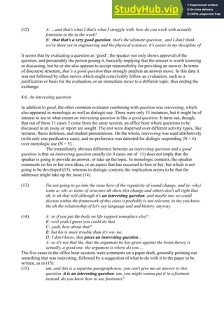 A Good Question Expressing Evaluation In Academic Speech | PDF
