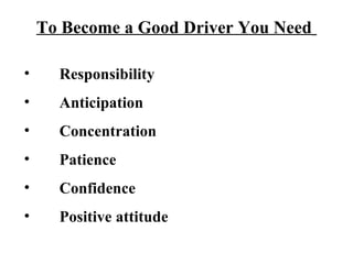 A good road user | PPT