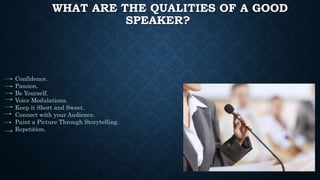 A good speaker | PPTX
