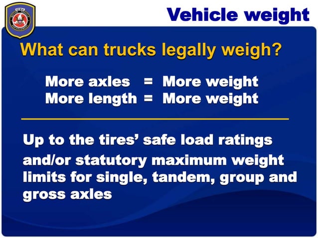 Legal weights and tonnage | PPT