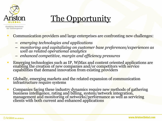 Ariston Global Overview | PPT | Business | Business and Finance