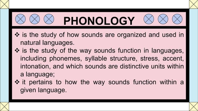 COMPONENTS OF LANGUAGE.pptx | Geology | Science