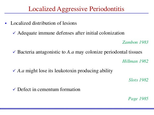 Aggressive periodontitis