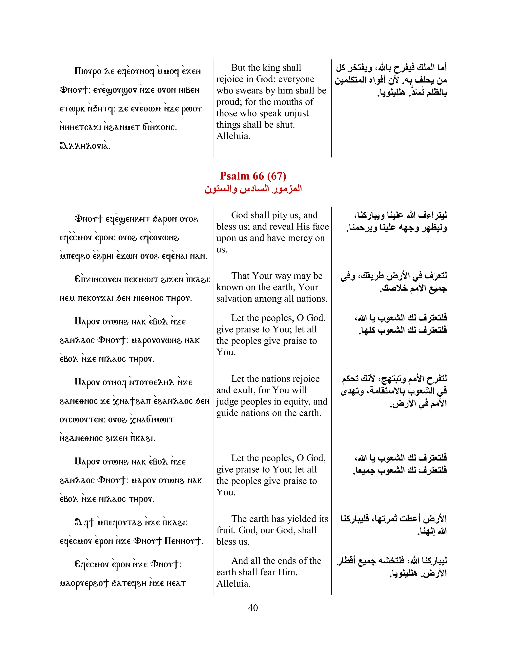 Agpeya, Coptic-English-Arabic | PDF