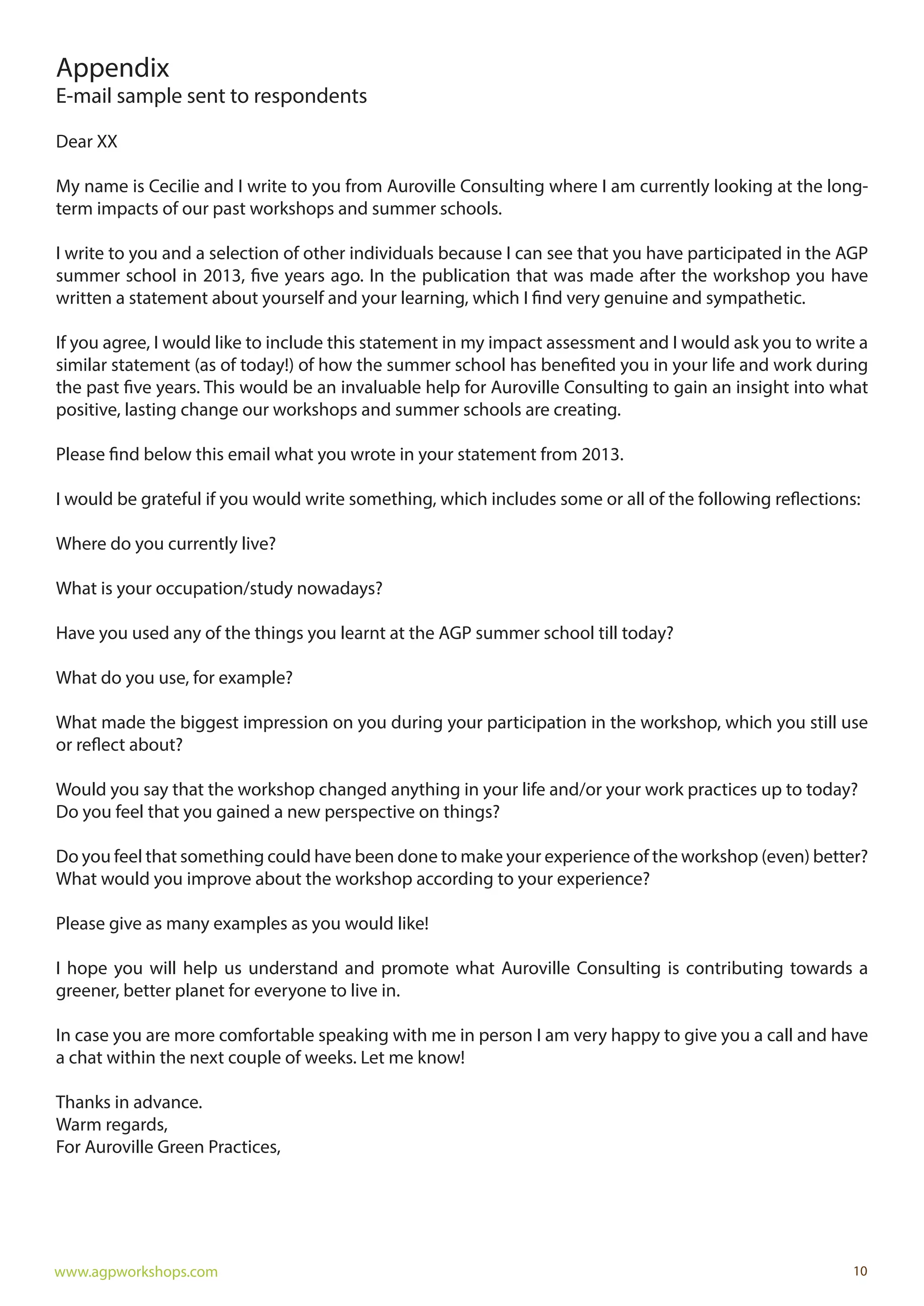 Auroville Green Practices impact assessment report | PDF