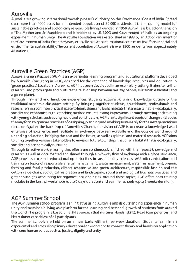 Auroville Green Practices impact assessment report | PDF