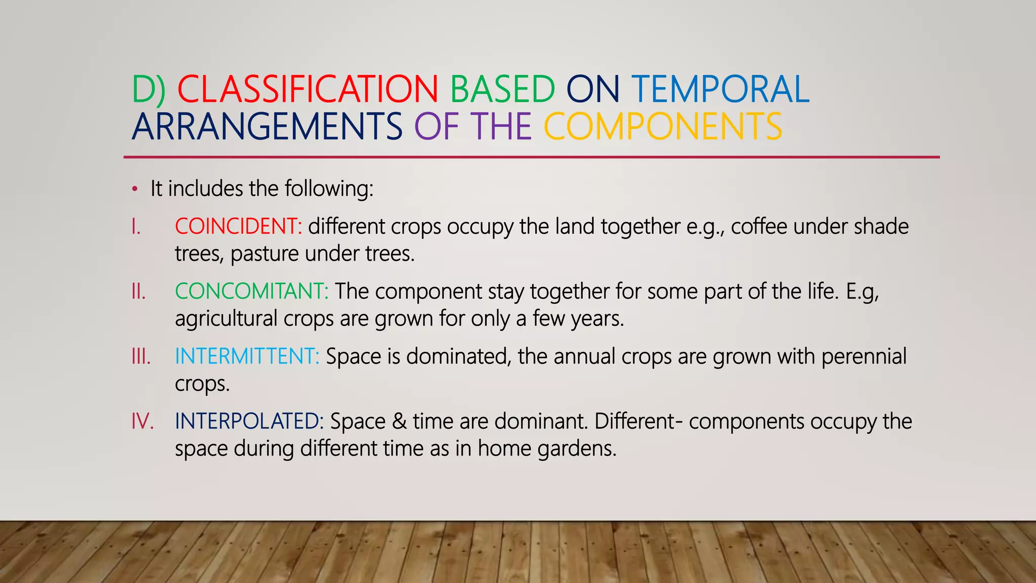 CLASSIFICATION OF ALTERNATE LAND USE SYSTEM | PPTX