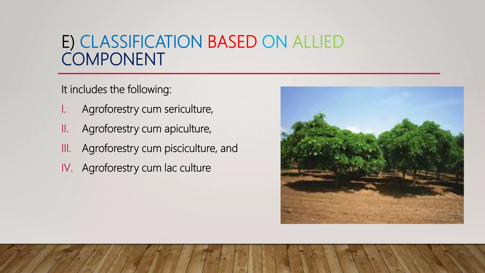 CLASSIFICATION OF ALTERNATE LAND USE SYSTEM | PPTX