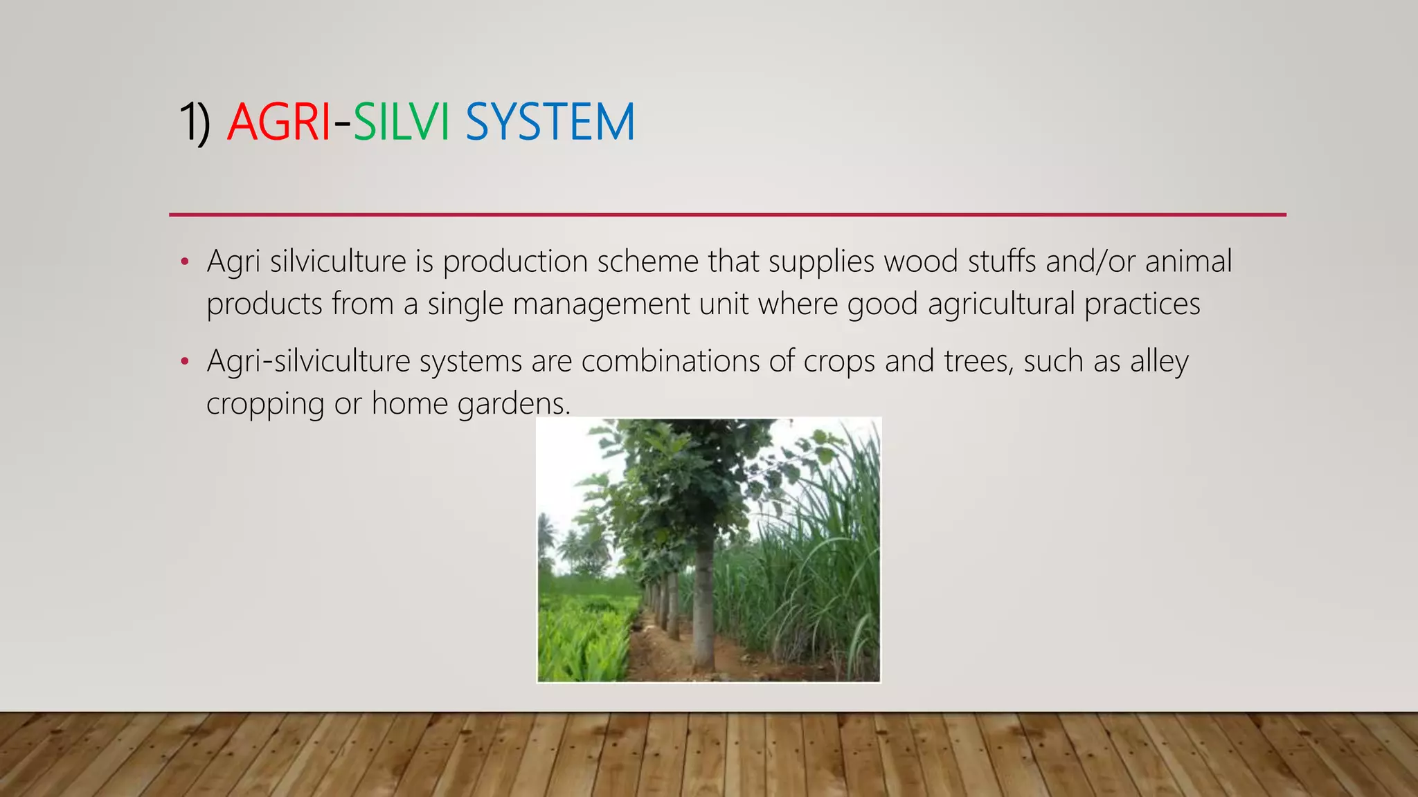 CLASSIFICATION OF ALTERNATE LAND USE SYSTEM | PPTX