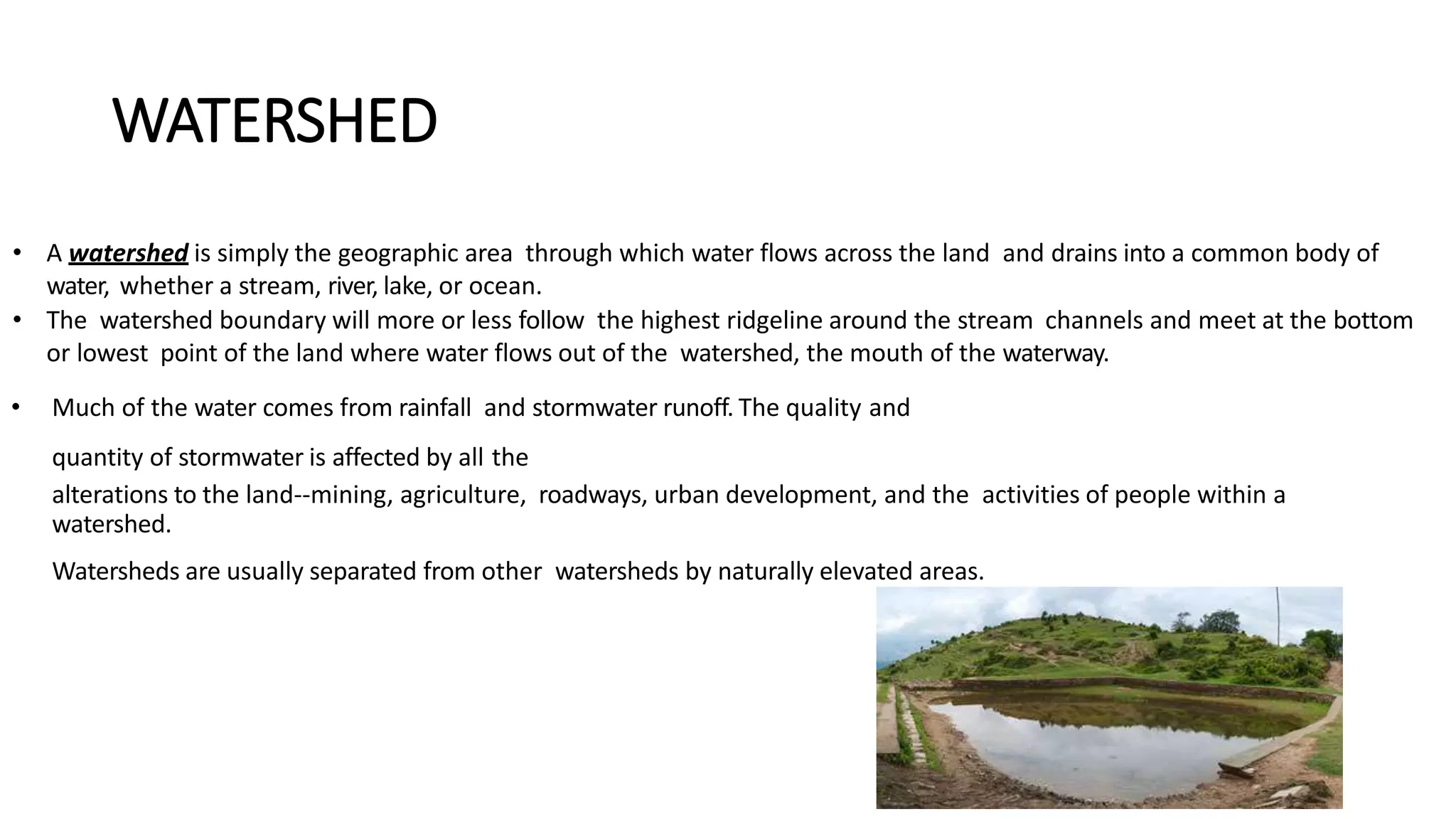 WATERSHED MANAGEMENT | PPT