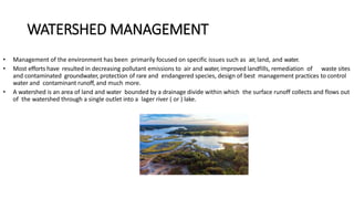 WATERSHED MANAGEMENT | PPTX