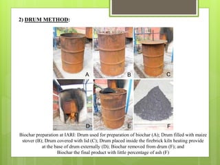 BIOCHAR: PREPARATION AND IT'S ROLE IN CLIMATE CHANGE MITIGATION | PPTX