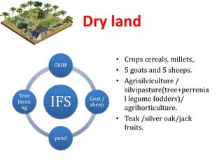 interaction of different IFS components on farm profitability,soil ...