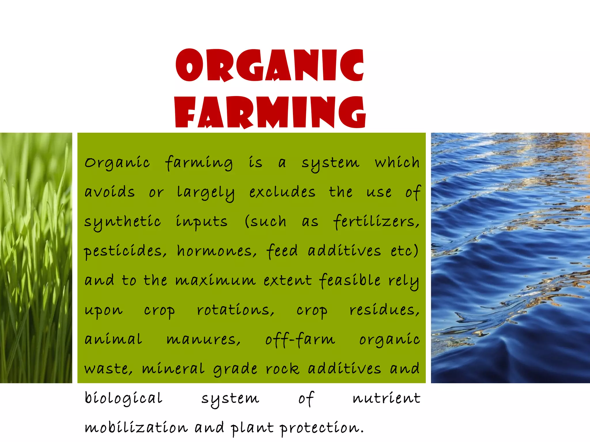 Organic Farming and its Principles | PPT