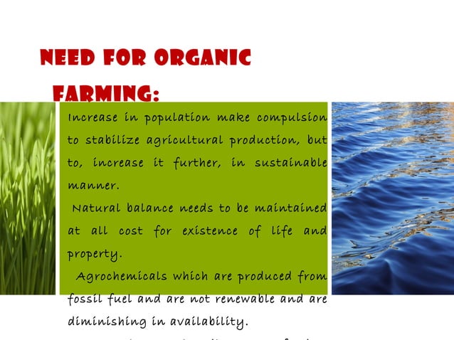 Organic Farming and its Principles | PPT | Agriculture | Industries