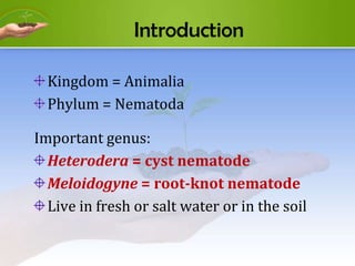 AGR154 CHAPTER 4 - NEMATODES | PPT