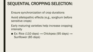 Crop and variety selection for cropping system management | PPTX